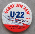 1975 U-22 SUNNY JIM "JAM" Peanut Butter & Jelly Boat Hydroplane pinback ...