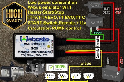 Webasto W-bus module S-20 Autonomous TT-V,TT-VEVO,TT-EVO,TT-C | eBay
