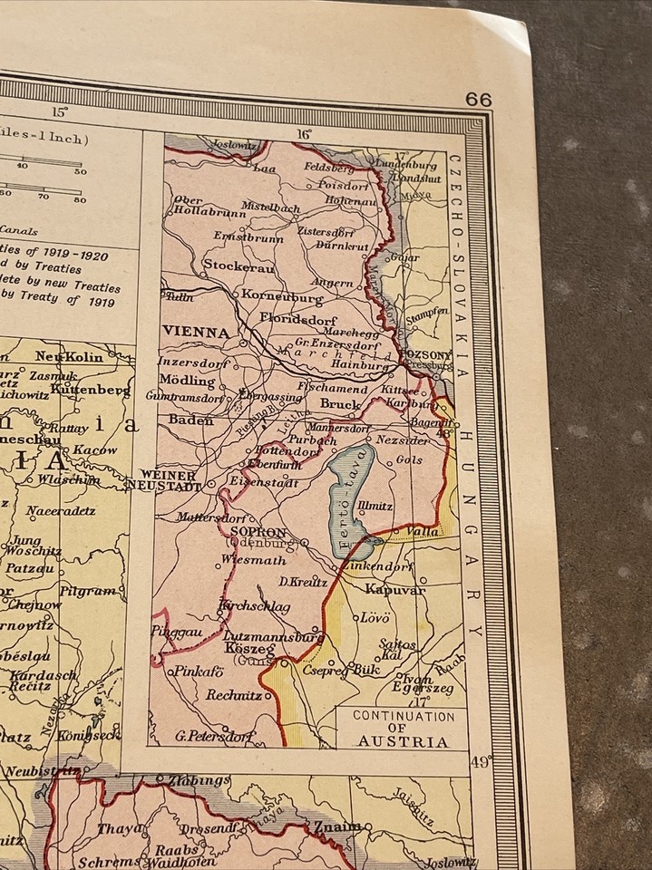 1920s Germany Map International Boundaries Based on Treaties Berlin ...