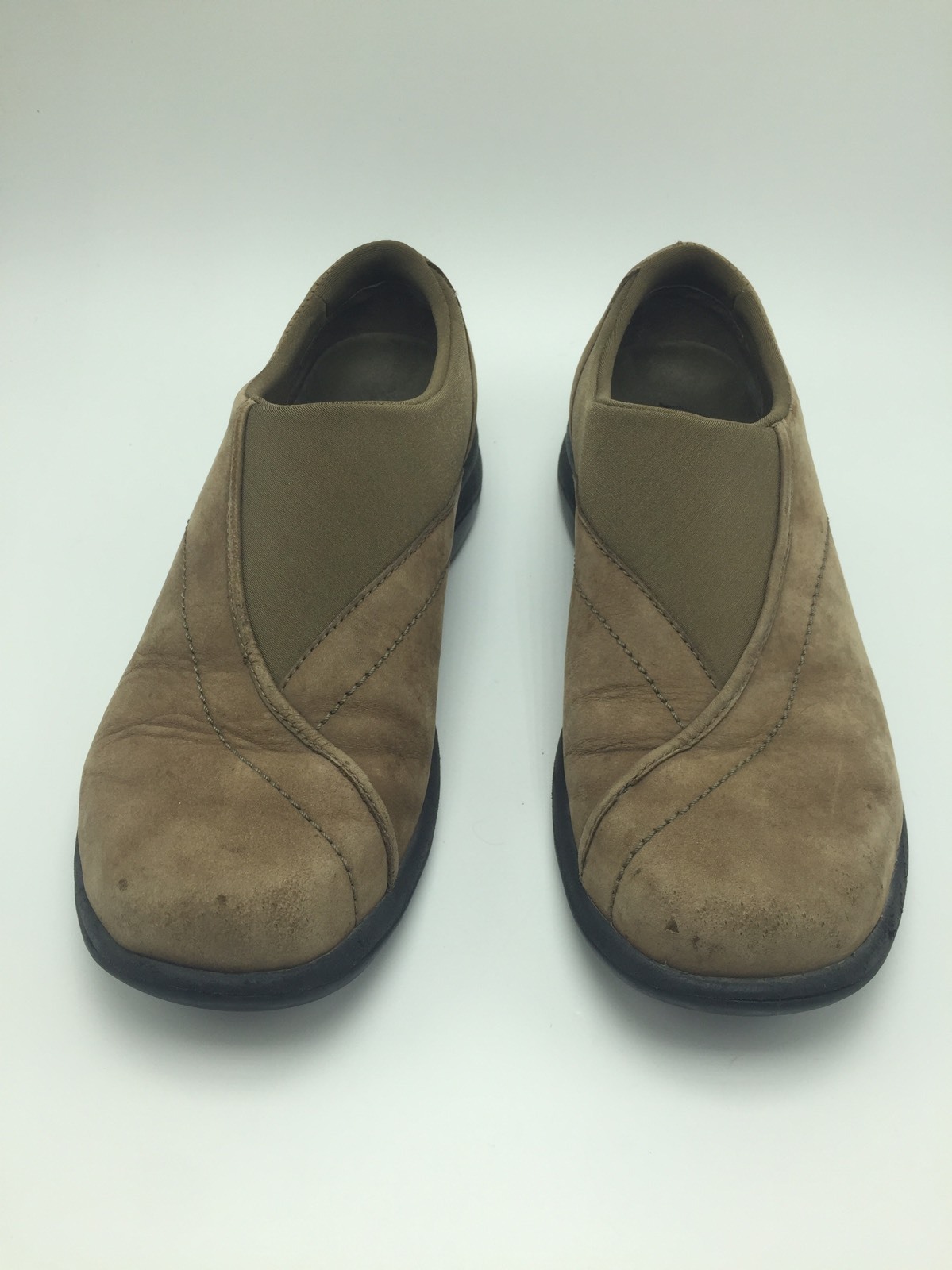 Merrell Topo Curve Stone Tan Nubuck Suede Leather Casual Loafer Women's ...