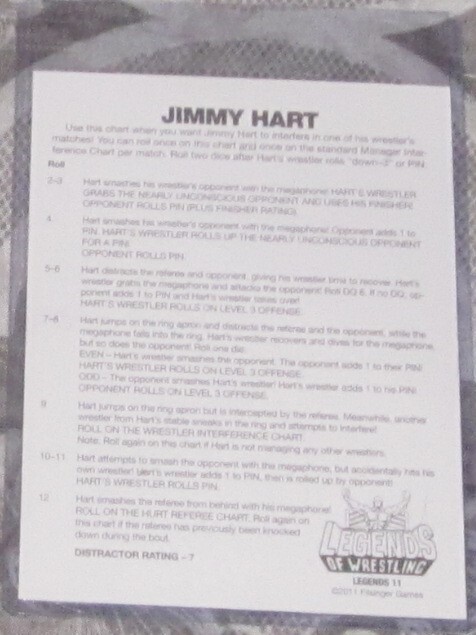 FILSINGER Games Wrestling Card JIMMY HART Legends Of Wrestling Eleven ...