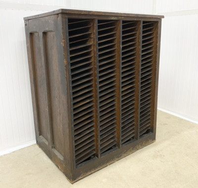 Antique Wood Hamilton Galley Printers Letterpress Cabinet American Type ...
