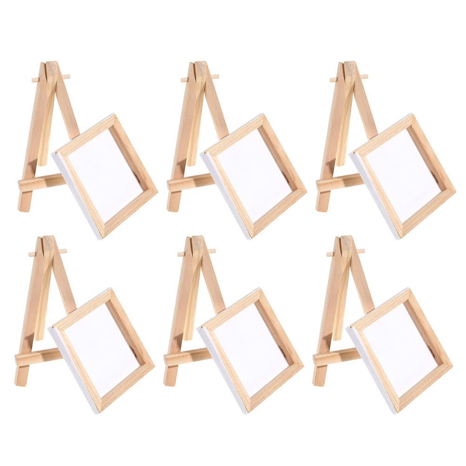 6 Sets Decorative Mini Easel Artist Stand Canvas Stands for Display ...