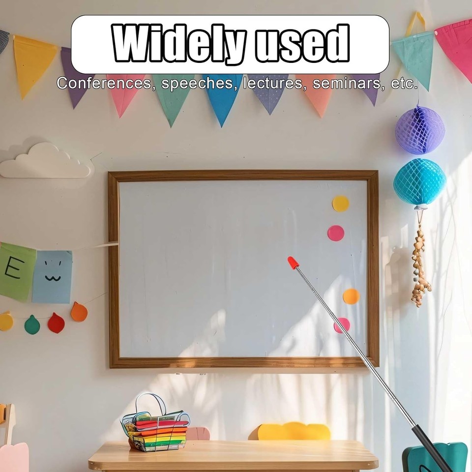 Telescopic Teachers Pointer Stick, 47.24in Retractable Teaching Pointer ...