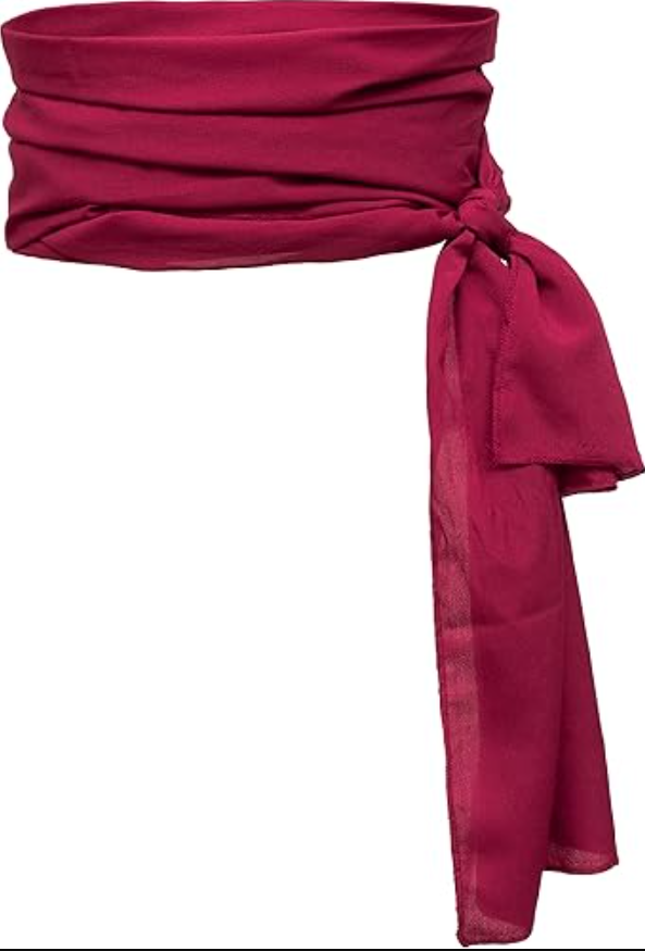 Pirate Costume Accessories/Plus Size Pirate Scarf Belt Waist Sash and ...