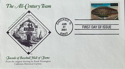 AFDCS Frank Pennington Drawing HOF 3188 Brooklyn Dodgers Ebbets Field ...