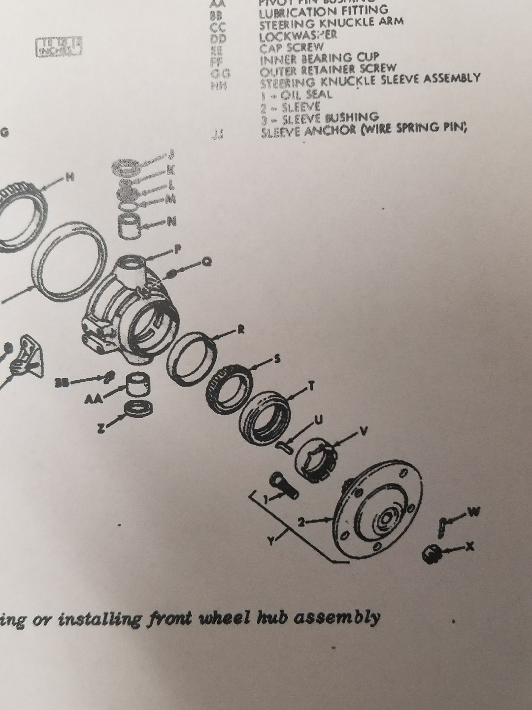 M422 M422A1 Mighty Mite Front Axle Nut 3054 CV Seal G843 | eBay
