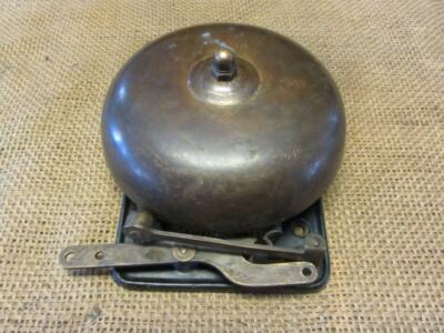 Vintage Mechanical Iron & Brass Boxing Bell Antique Sports School Fire ...