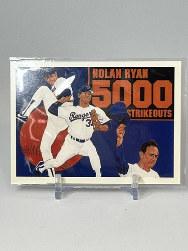 1990 Upper Deck NOLAN RYAN Baseball Card #34 “5000 Strikeouts”Texas ...
