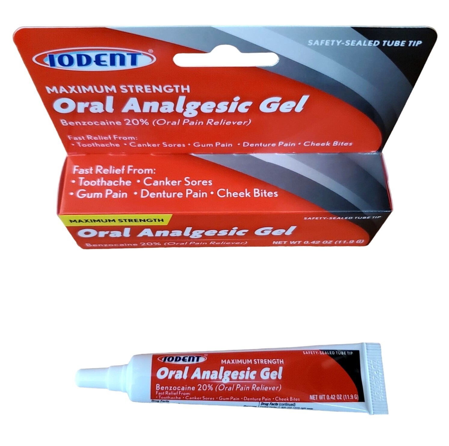IODENT Maximum Strength Oral Analgesic Gel 0.42oz Relief for toothache cold sore | eBay