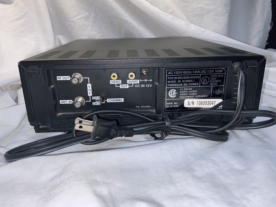 Goldstar VCR Player Model VCP-105M VCR VHS Player Vintage Serviced | eBay
