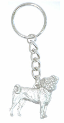 Puggle Pewter Keychain | eBay