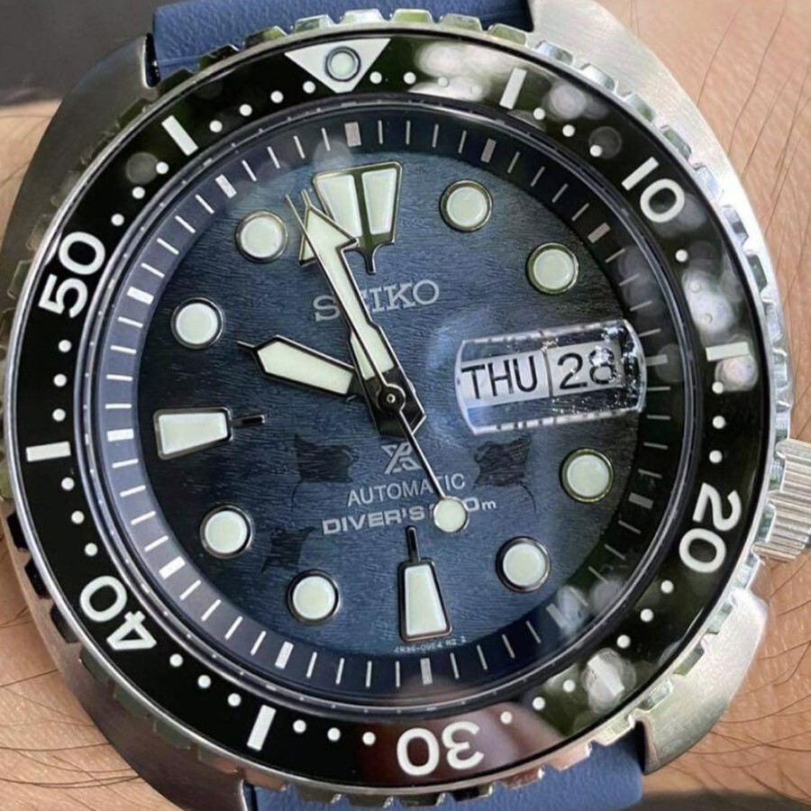 Brand New Seiko Prospex SRPF77K1 King Turtle Blue Dial STO Save The ...