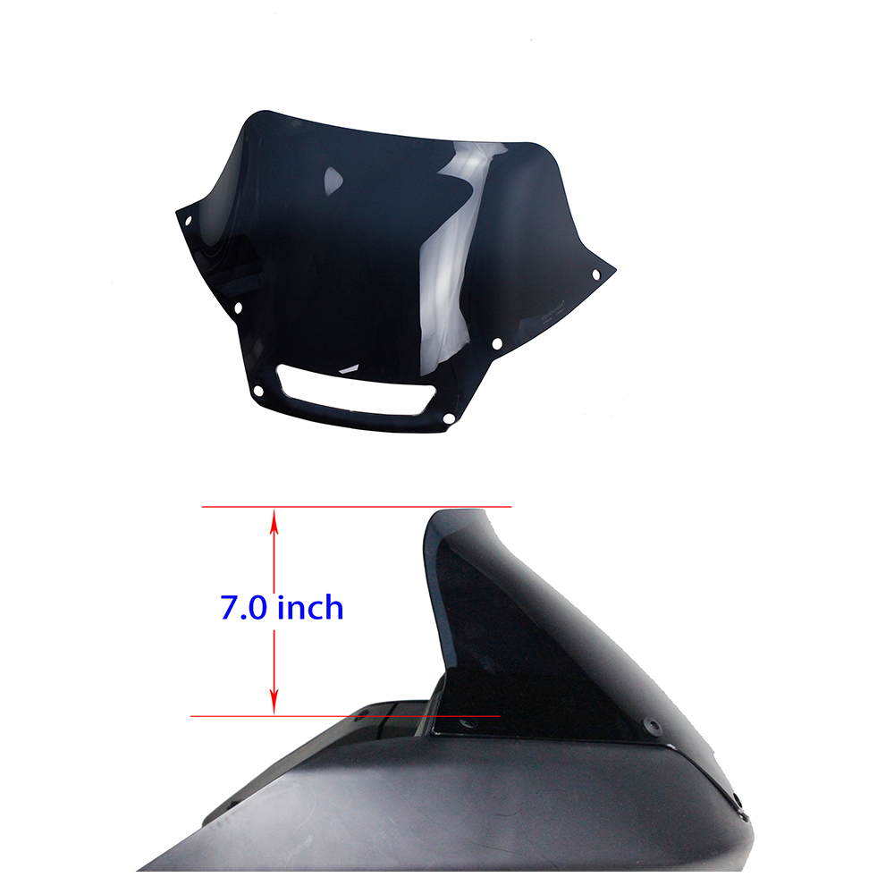 7.0" Dark Blue Windshield WindScreen for Harley 22-23 Low Rider ST ...