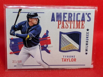 2022 America's Pastime Swatches #APS-TY Tyrone Taylor 4-COLOR PATCH ...