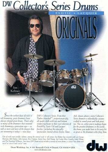1998 Print Ad of DW Drum Workshop Collector's Series Originals w Jim ...