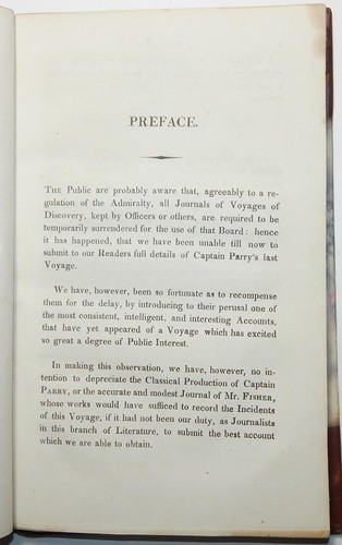 1821 LETTERS WRITTEN DURING THE LATE VOYAGE OF DISCOVERY IN WESTERN ...