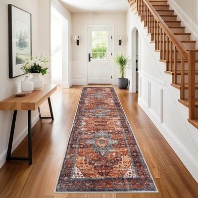 SHACOS Extra Long Runner Rugs for Hallway 60 x 300 cm Non Slip Vintage ...