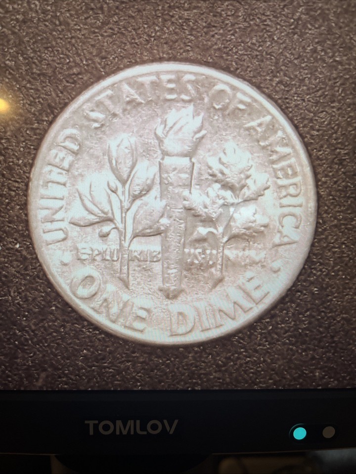 1976-D Roosevelt Dime Coin ERROR No Rim & Double Die Off-Center VF ...