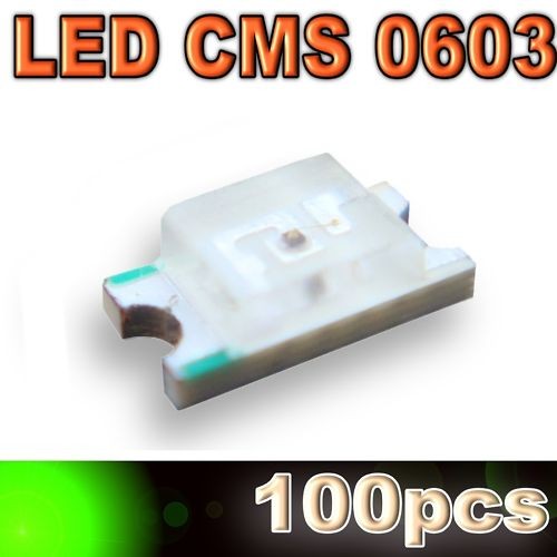 123/100# LED CMS 0603 vert -400mcd -SMD green - 100pcs | eBay