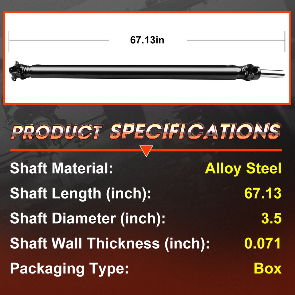 Rear Driveshaft Prop Shaft Assembly for Ford F-150 04-08 Lincoln Mark ...