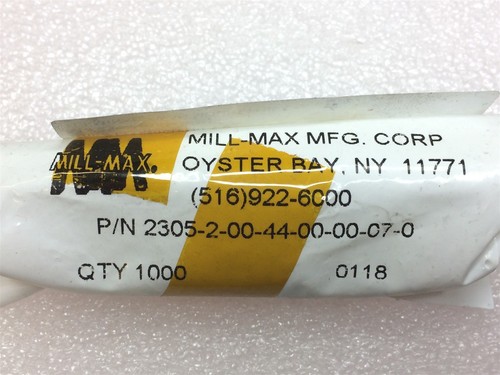 2305-2-00-44-00-00-07-0 MILL MAX TERM TURRET SINGLE L=4.72MM 20 PIECES ...