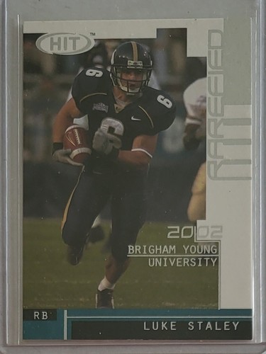 2002 SAGE HIT Rarefied Silver #R32 Luke Staley BYU Cougars Football ...