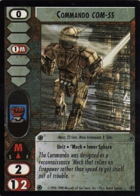 Battletech CCG: Commando (COM-5S) [Ungraded] from set Commander's Edition WOTC W | eBay