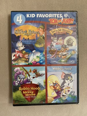 4 Kid Favorites Tom and Jerry DVD 4-Disc Set Brand New Sealed Children ...