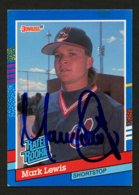 Mark Lewis #29 signed autograph auto 1991 Donruss Baseball Trading Card ...