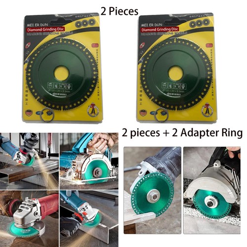 2 Genuine Diamond Disc Saw Blades 4"for Cutting Tiles Granite Marbles ...