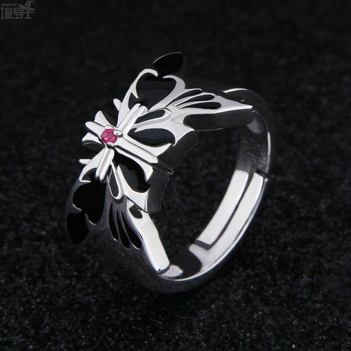 925 Silver Love Chunibyo Delusions Takanashi Rikka Butterfly Adjustable ...