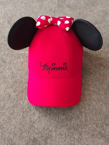 Disney Minnie Mouse Ears Adjustable Snapback Cap | eBay Australia