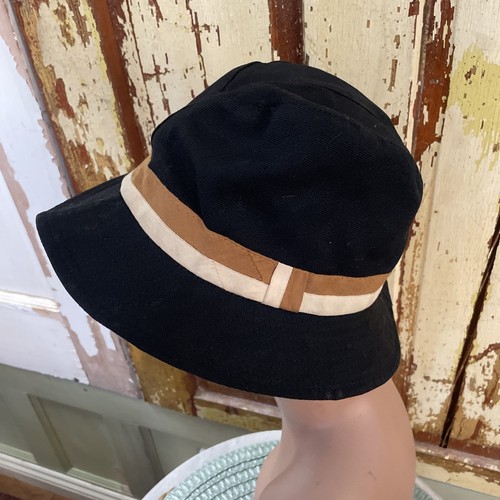 Vintage Totes Wool Blend Lined Black Tan Band Fedora Rain Hat Men's ...