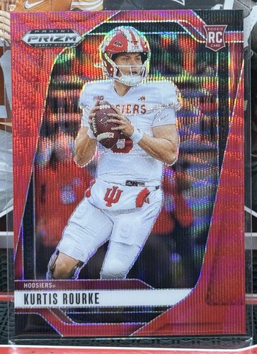 2025 Panini Draft Picks Kurtis Rourke Red Wave Prizm No 37 (RC) | eBay