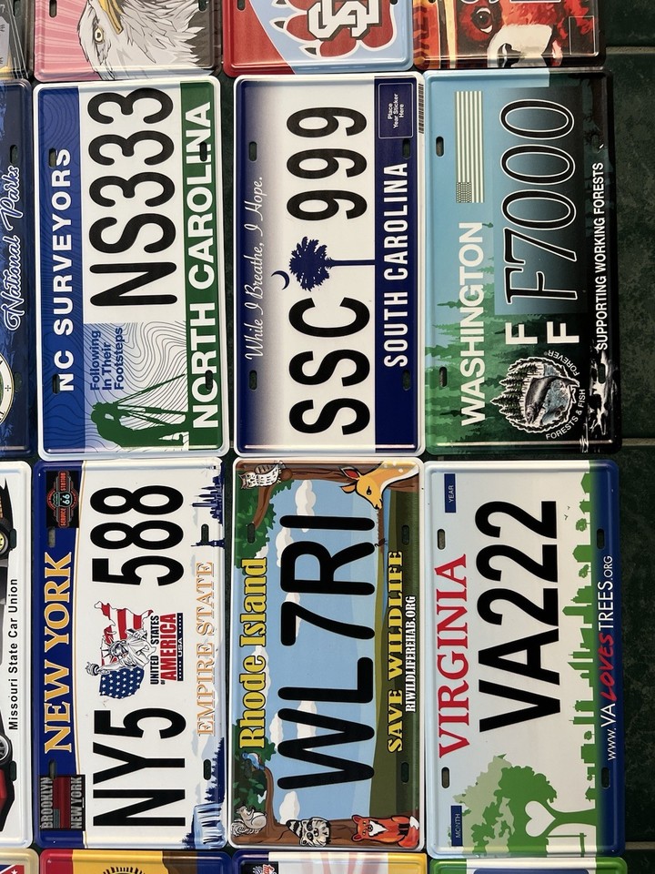 COMPLETE SET - ALL 50 STATES USA LICENSE PLATES LOT REPLICA FOR ...
