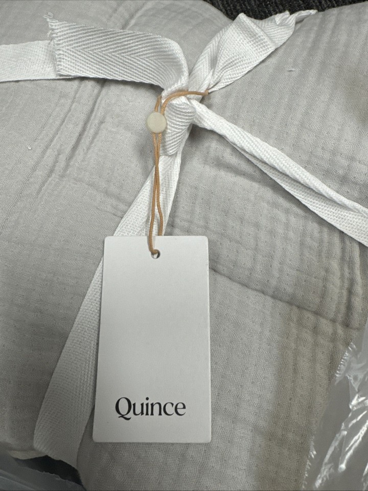 BNWT Quince Organic Airy Gauze Bed Blanket King Light Grey Brand New ...