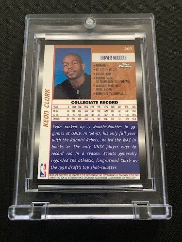 1998-99 Topps Chrome#207 Keon Clark RC Carte Rookie Denver Nuggets | eBay