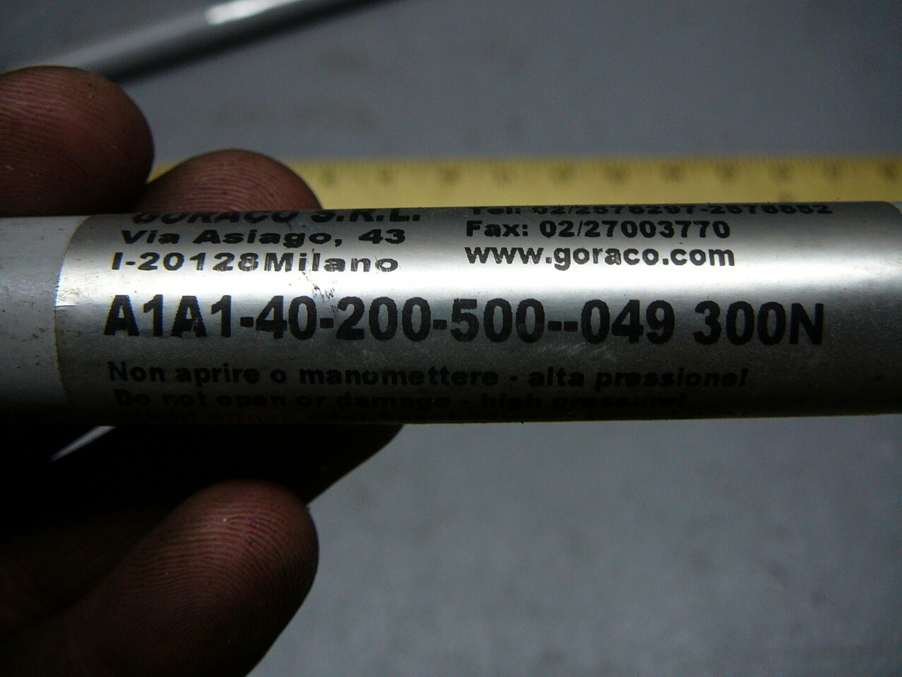 GORACO EASYLIFT A1A1-40-200-500-049 300N GAS SPRING | eBay