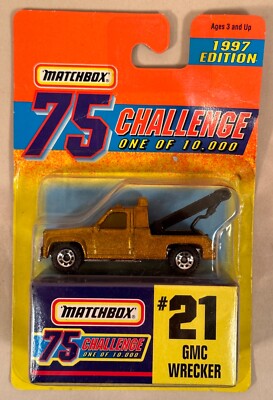 Matchbox 75 Challenge #21 GMC Wrecker, New | eBay