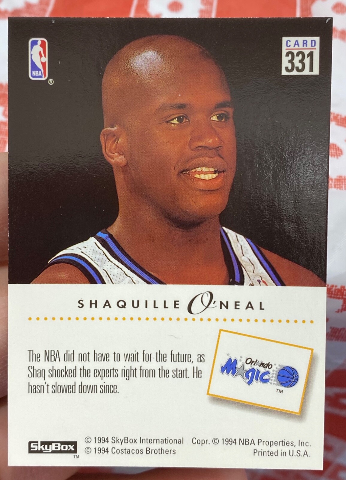 1994 Skybox Future Shock- Shaquille O’Neal #331- Magic | eBay