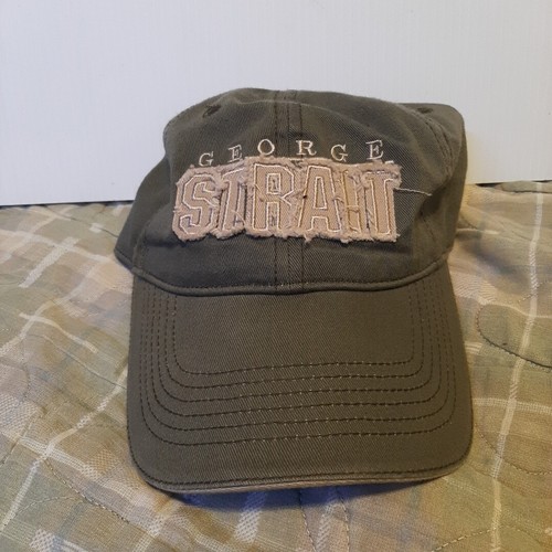 GEORGE STRAIT COUNTY MUSIC CAP HAT ADJUSTABLE GREEN -ISH LOW PROFILE | eBay