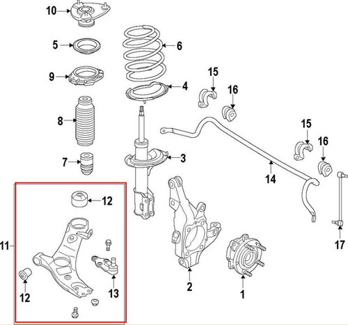⭐Genuine⭐ Front Lower Control Arm LH 54500G2100 for Hyundai IONIA Kia ...