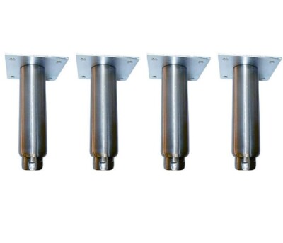 Component Hardware 6" Stainless Steel Adjustable Leg Leveler - Set of 4 ...