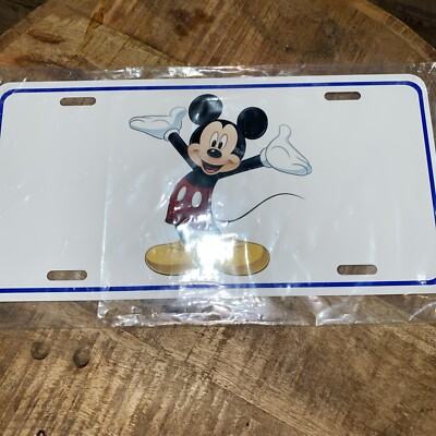 Disney Mickey Mouse Vanity License Plate | Decor - Auto Tag - Wall | eBay