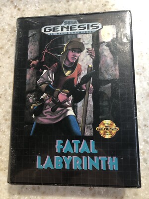 FATAL LABYRINTH NEW SEGA GENESIS GAME SEALED NIB GAME, MANUAL AND CASE ...