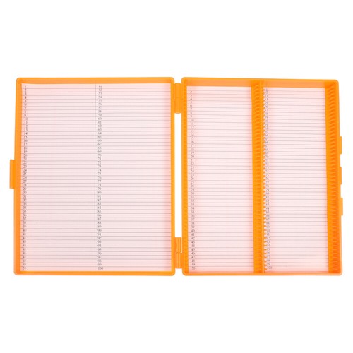 Plastic Microscope Slide Boxes Slide Storage Box Holds 100 Slides Slide ...