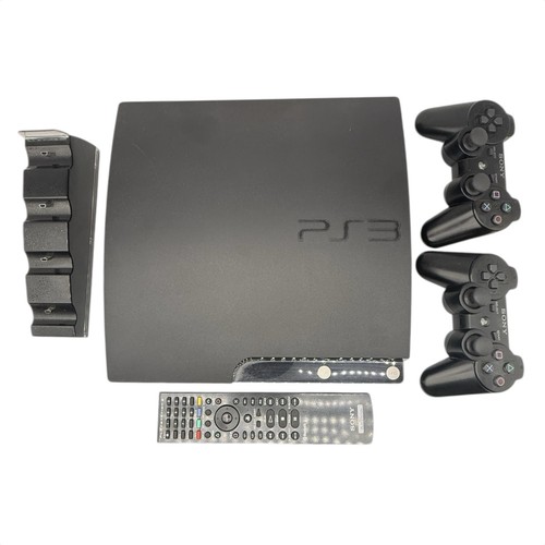 Sony PlayStation 3 Slim 250GB CECH-2001B Bundle 2 Controllers + Rock ...