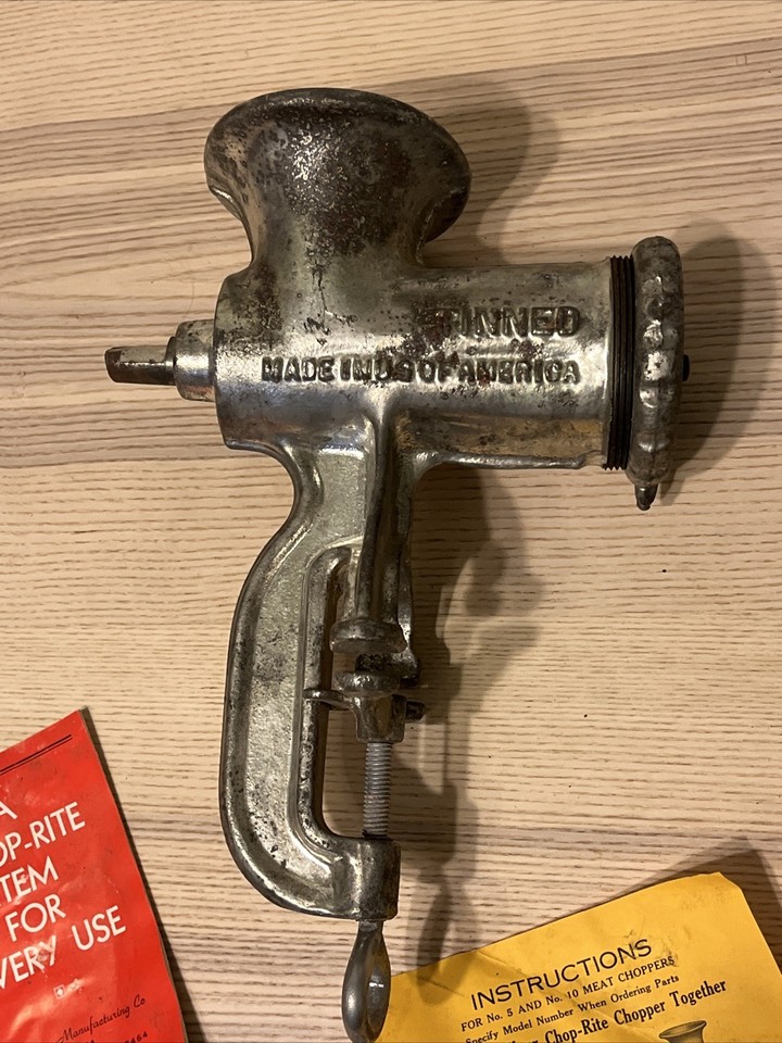 Vintage Chop-Rite Pottstown, PA Countertop Meat Grinder #10 With ...