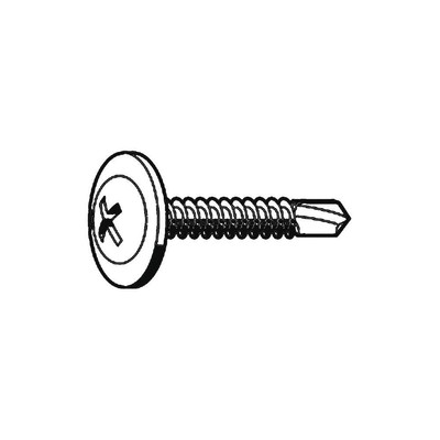 GRAINGER APPROVED U29580.016.0100 SDRL K-Lath PH ST ZP,8-18x1 L,PK200 ...